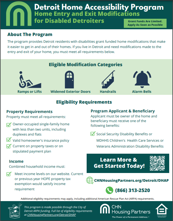 Detroit Home Accessibility Program to provide crucial modifications for Detroiters living with ...